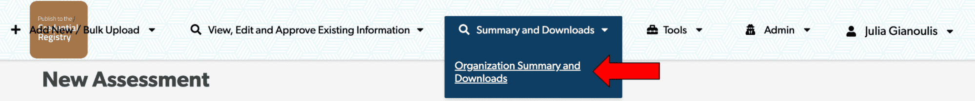 Entering and Approving Assessment Data - Credential Registry Guidance