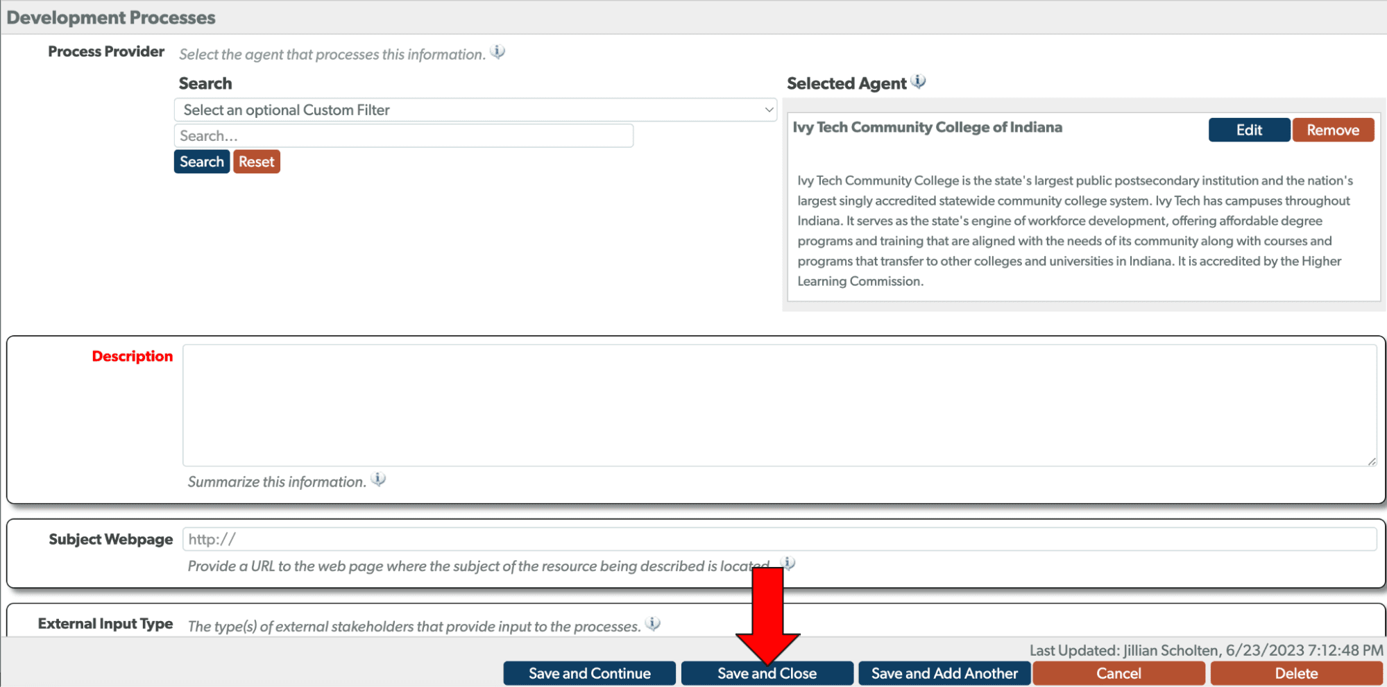 Entering and Approving Organization Recommended Benchmark Data ...
