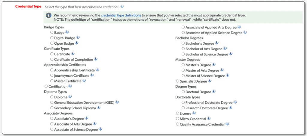 Entering and Approving Credential Data - Credential Registry Guidance
