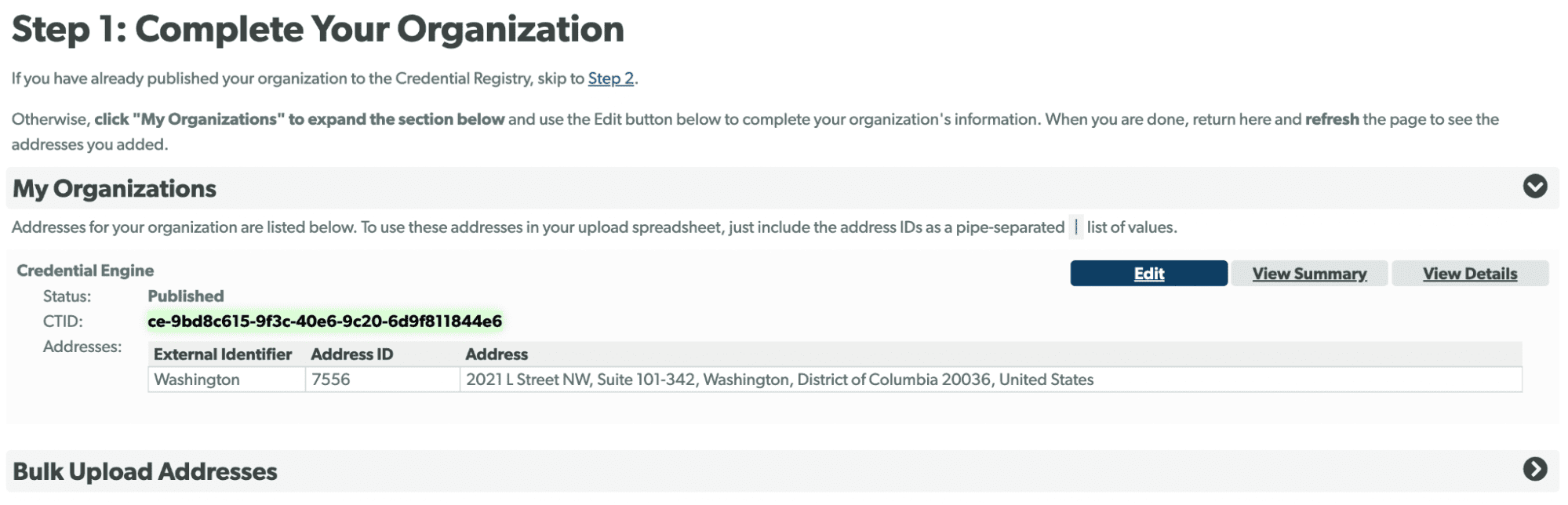 Uploading and Approving Credential Data - Credential Registry Guidance