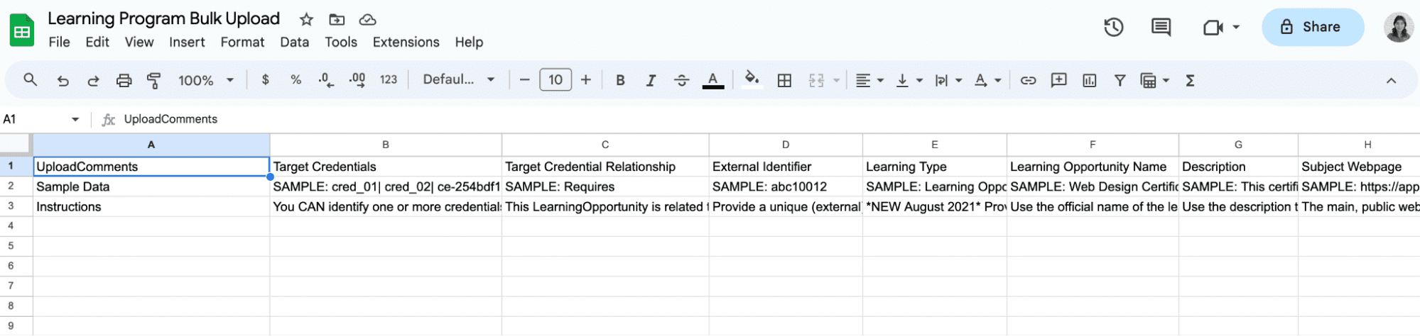 Uploading and Approving Learning Program Data - Credential Registry Guidance