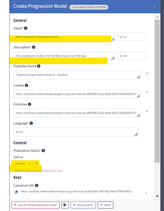 Pathway Builder: Publishing a Progression Model - Credential Registry ... Pathway Builder: Publishing a Progression Model - Credential Registry ...
