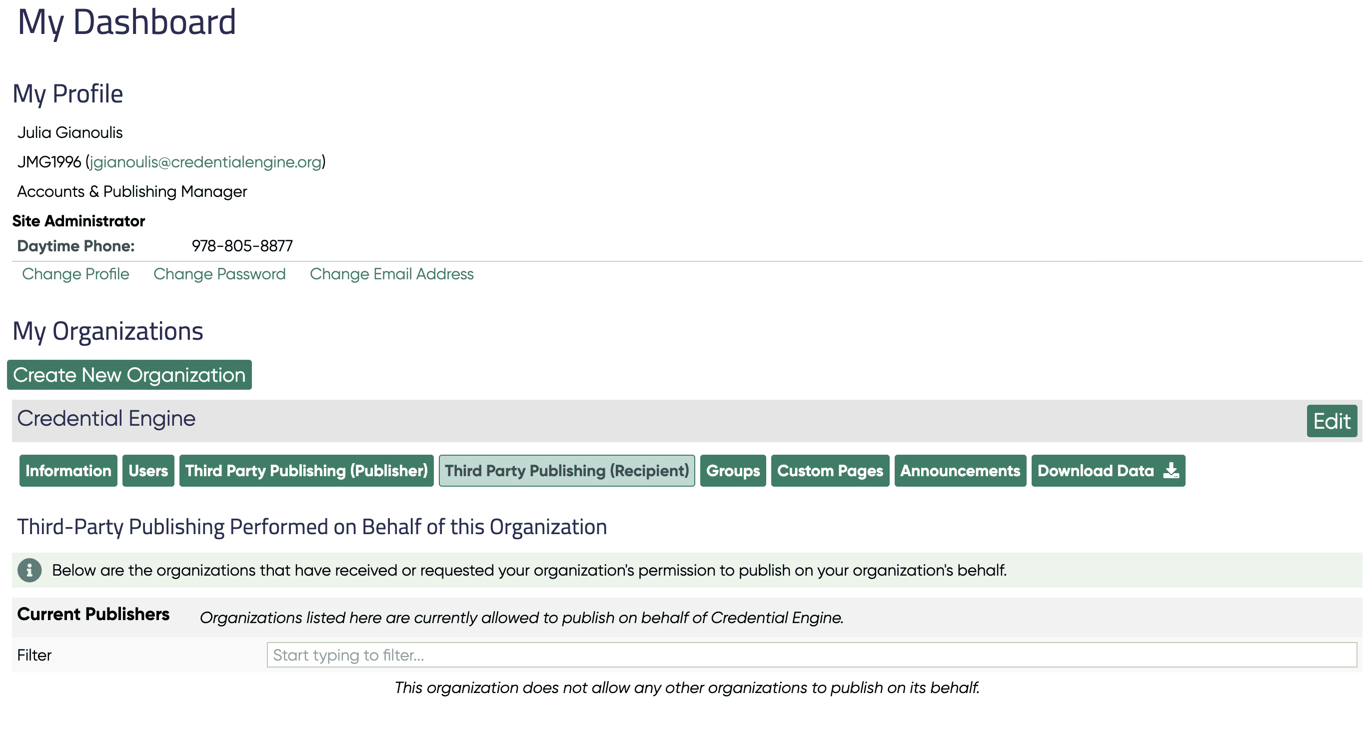 Getting Started: Third Party Publishing Requesting and Granting Access ...