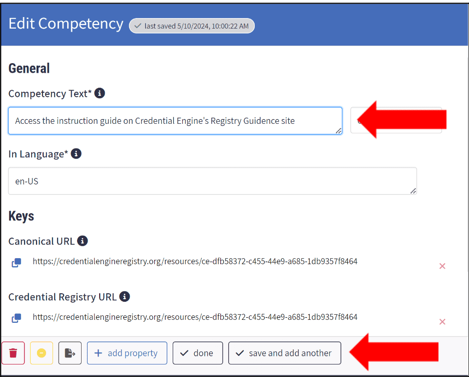 Entering Competency Framework or Competency Collection via Manual Entry ...