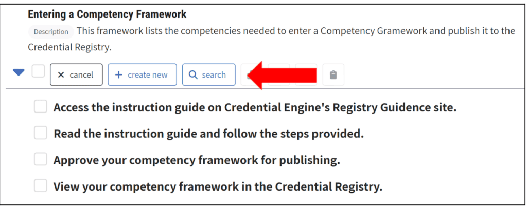 Entering Competency Framework or Competency Collection via Manual Entry ...