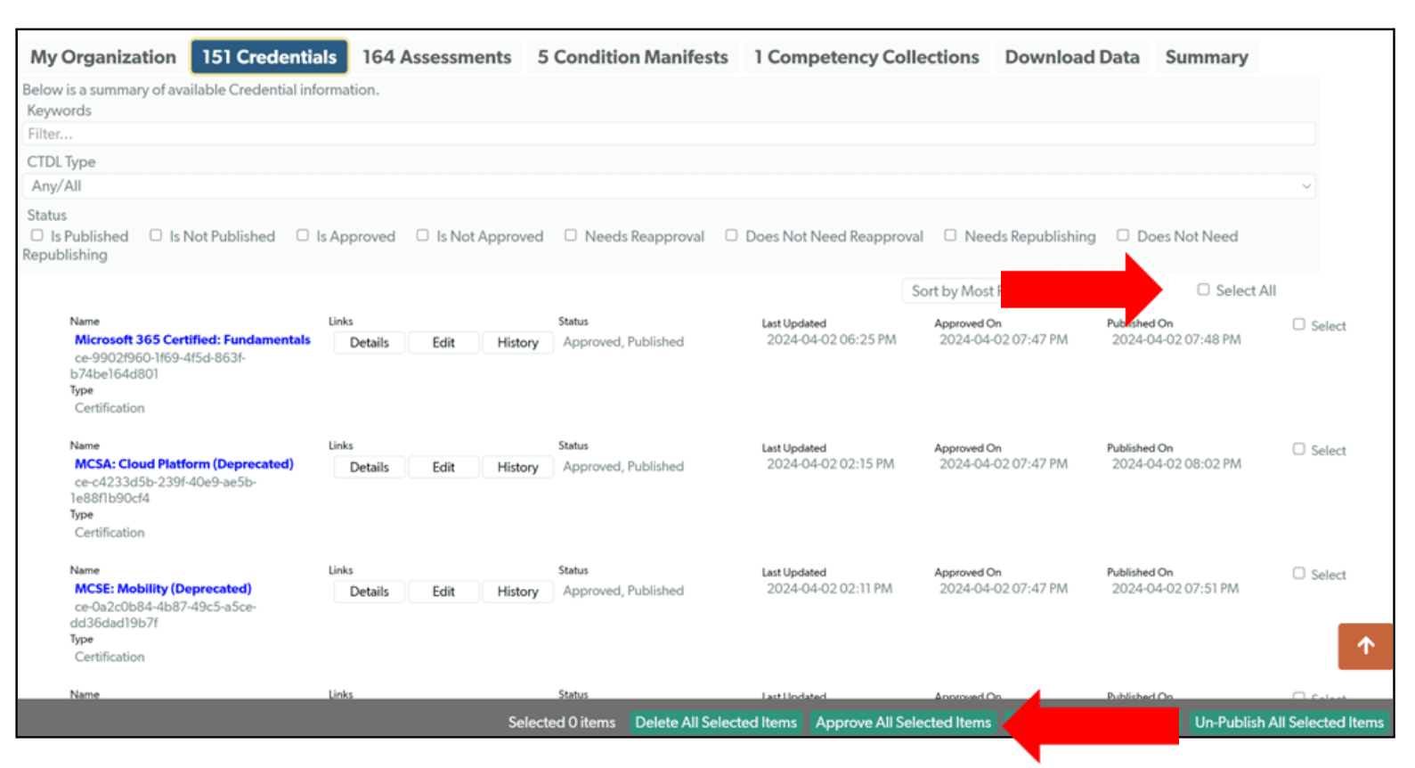Get Started: Publish Your Certifications via Bulk Upload - Credential Registry Guidance